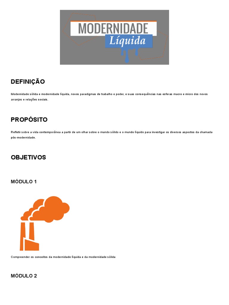 Modernidade Líquida | PDF