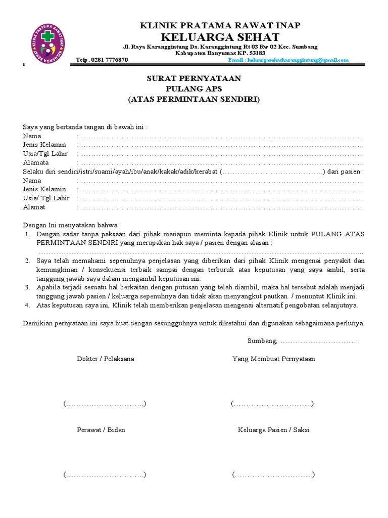 Surat Pulang Aps | PDF