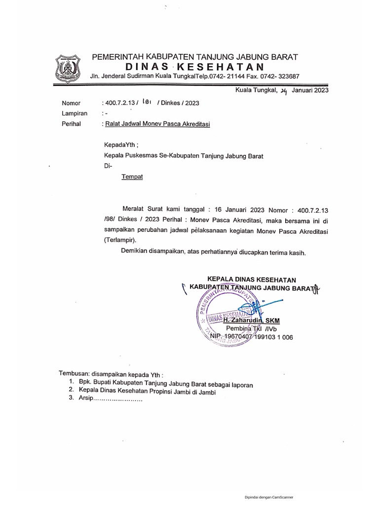 SURAT RALAT JADWAL | PDF