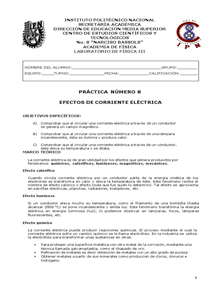 Practica 8 Fisica Iii | PDF