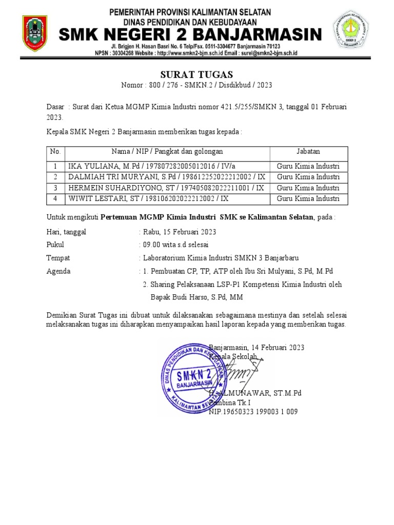 276 ST MGMP Kimia Industri | PDF