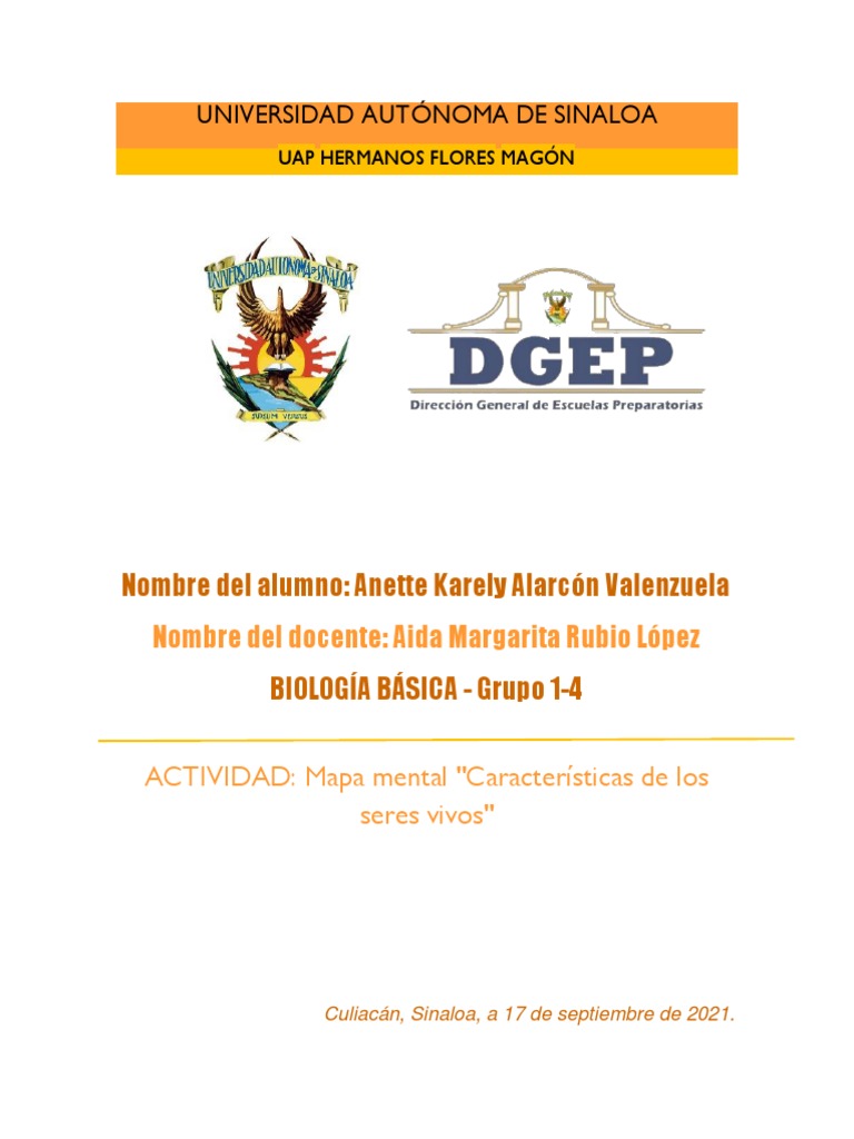 BIOLOGÍA AKAV - Act03 | PDF