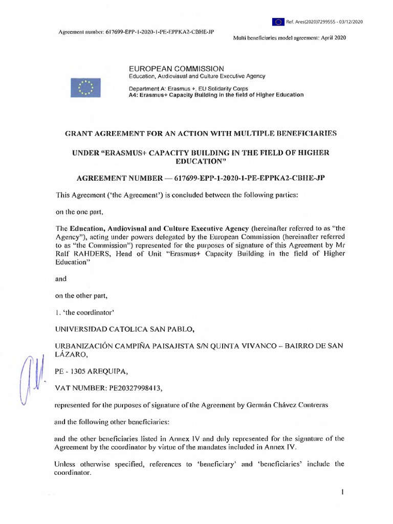 Grant Agreement | PDF | Euro | Financial Statement