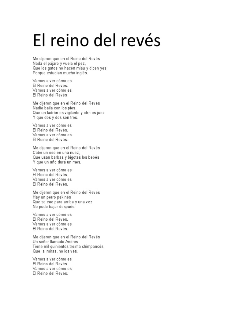 El Reino Del Revés | PDF