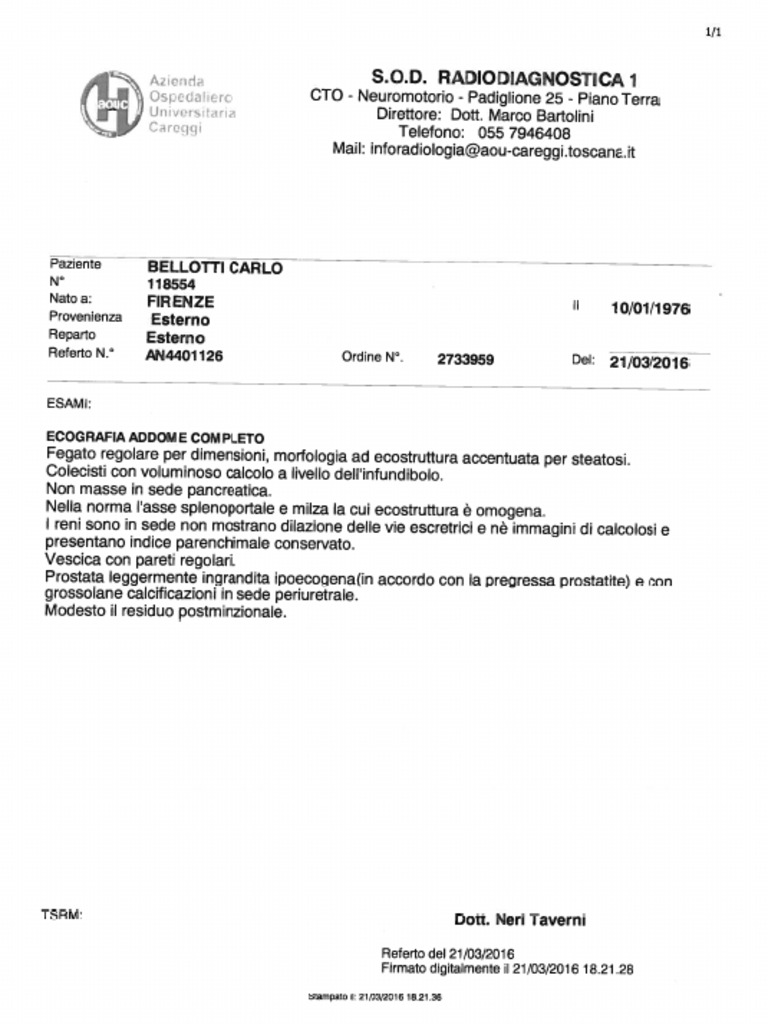 RM ed ECO addome | PDF