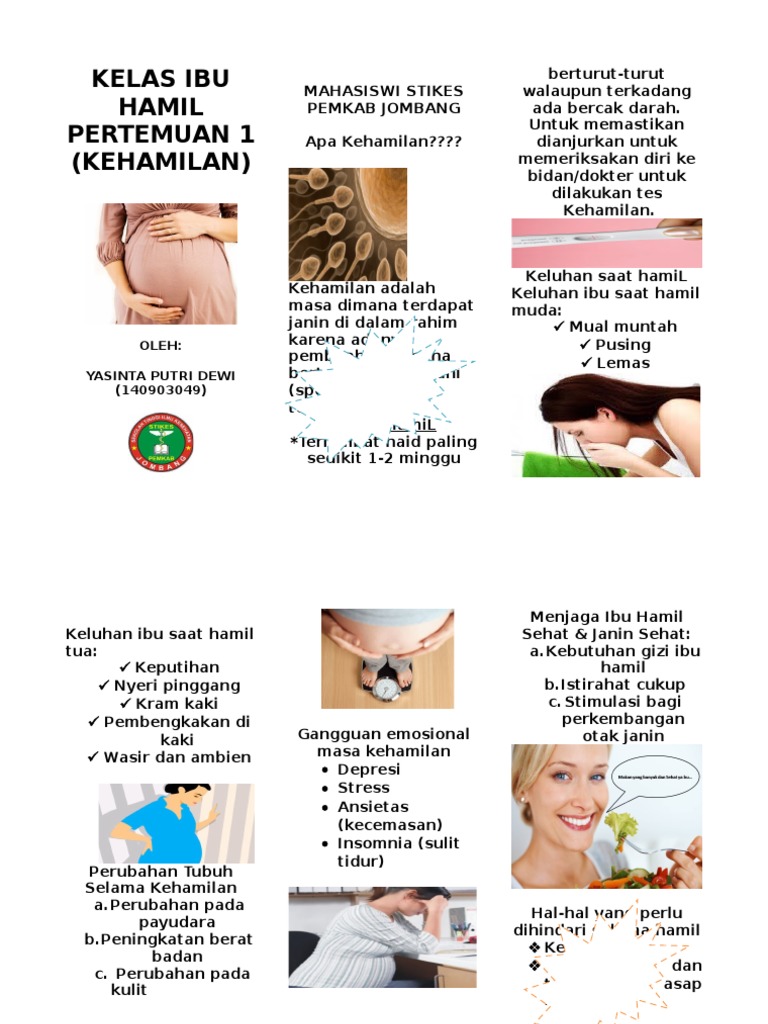 Leaflet Kelas Bumil | PDF