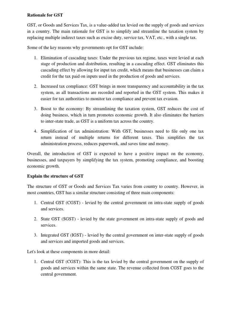 Complete GST Notes | PDF | Taxes | Value Added Tax