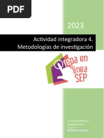 Actividad Integradora 4 Modulo8 | PDF | Método científico | Ciencias Sociales