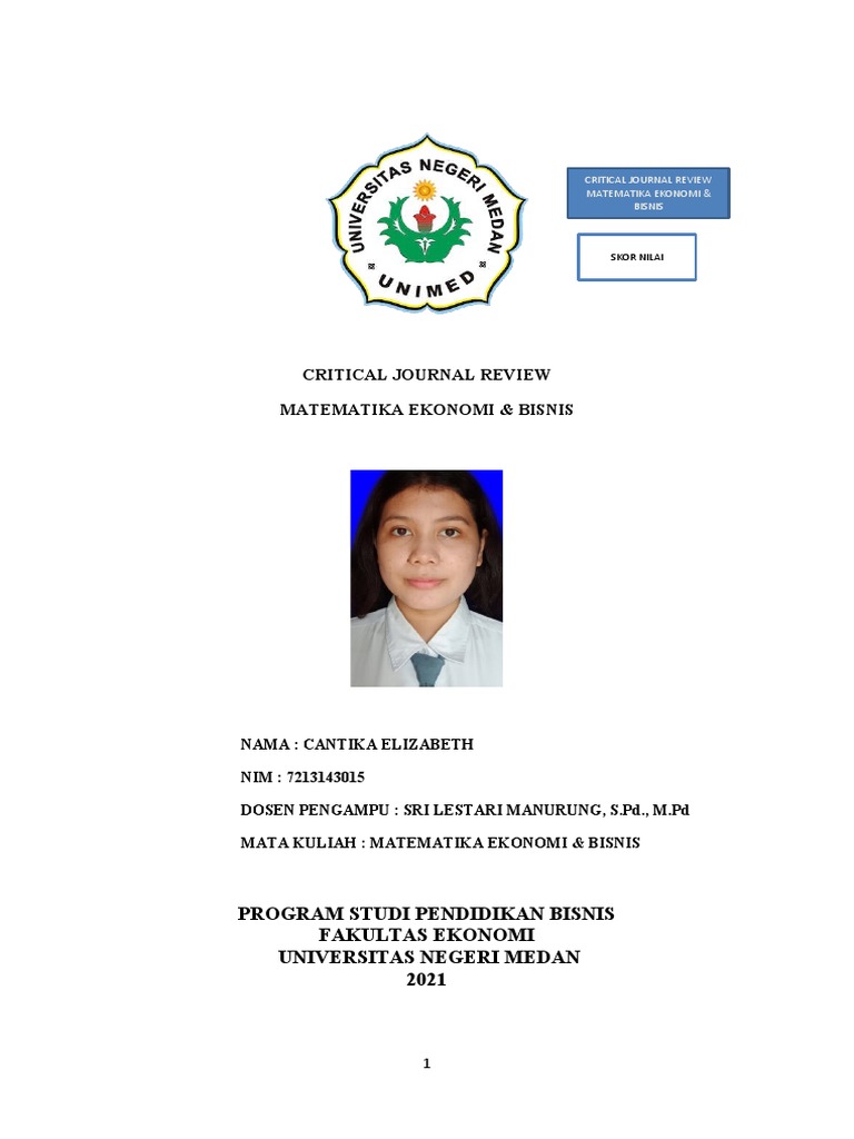 Critical Journal Review Mateko | PDF