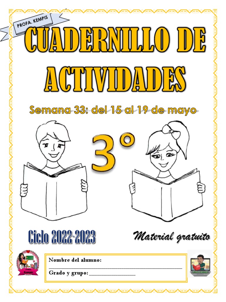3° S33 Cuadernillo de Actividades (Anexos) Profa Kempis | PDF
