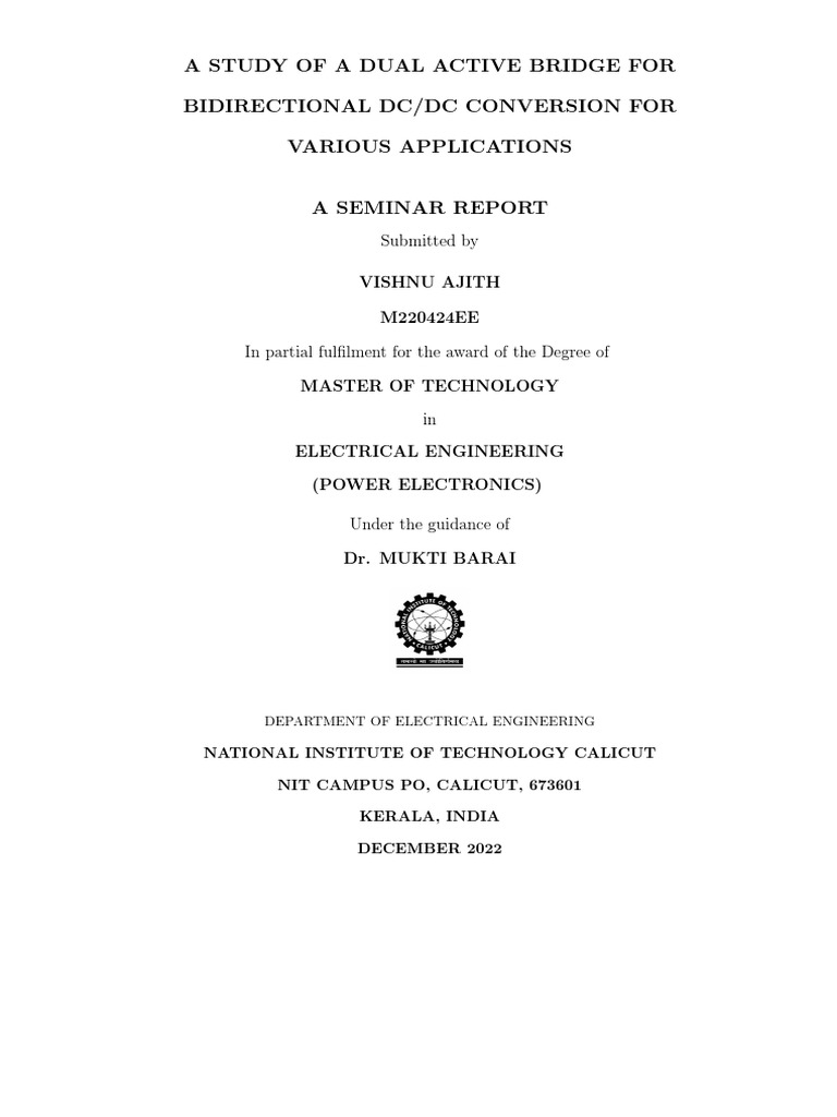 Dual Active Bridge | PDF