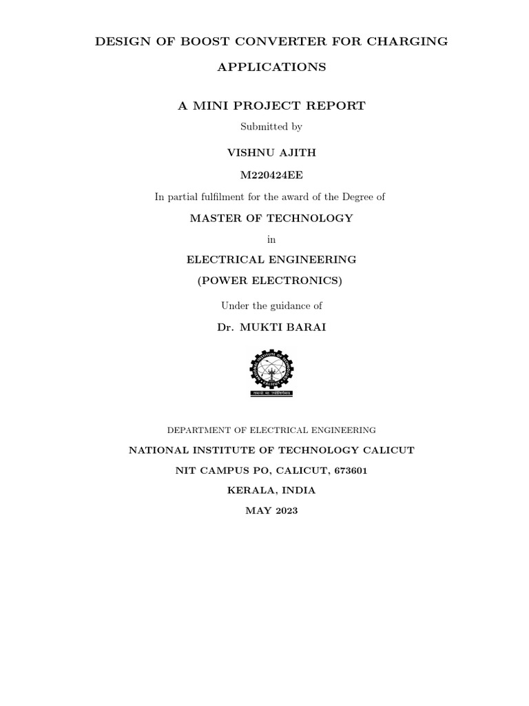 Boost Converter | PDF