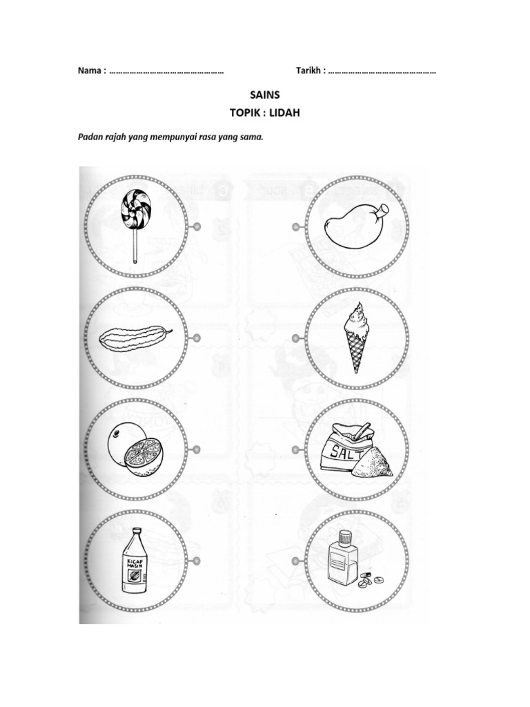 Latihan Lidah Rasa | PDF