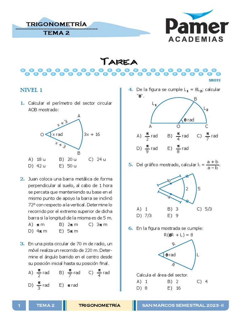 Tarea - Sector Circular | PDF