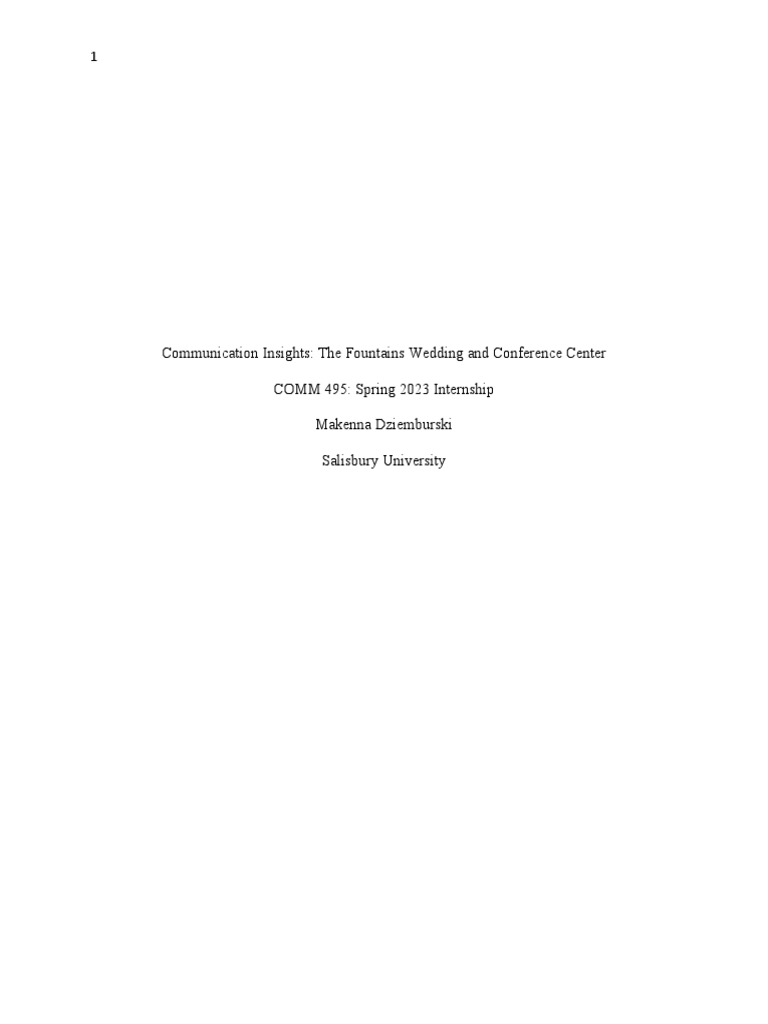 Internship Final Paper | PDF