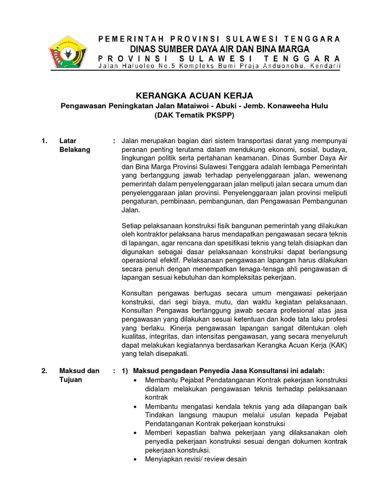 Kak Pengawasan Mataiwoi Abuki Jbtkonaweha | PDF