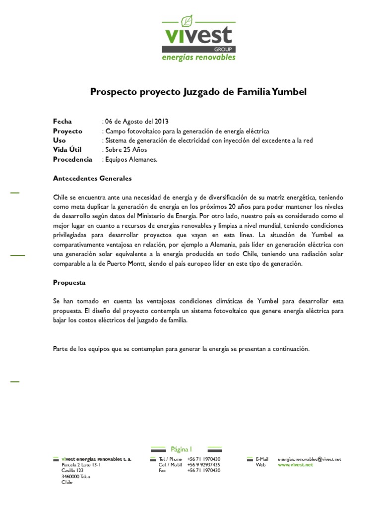 Anexo Eett. Sistema Fotovoltaico | PDF