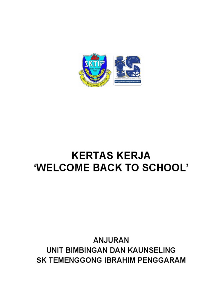 Kertas Kerja Welcome Back To School | PDF