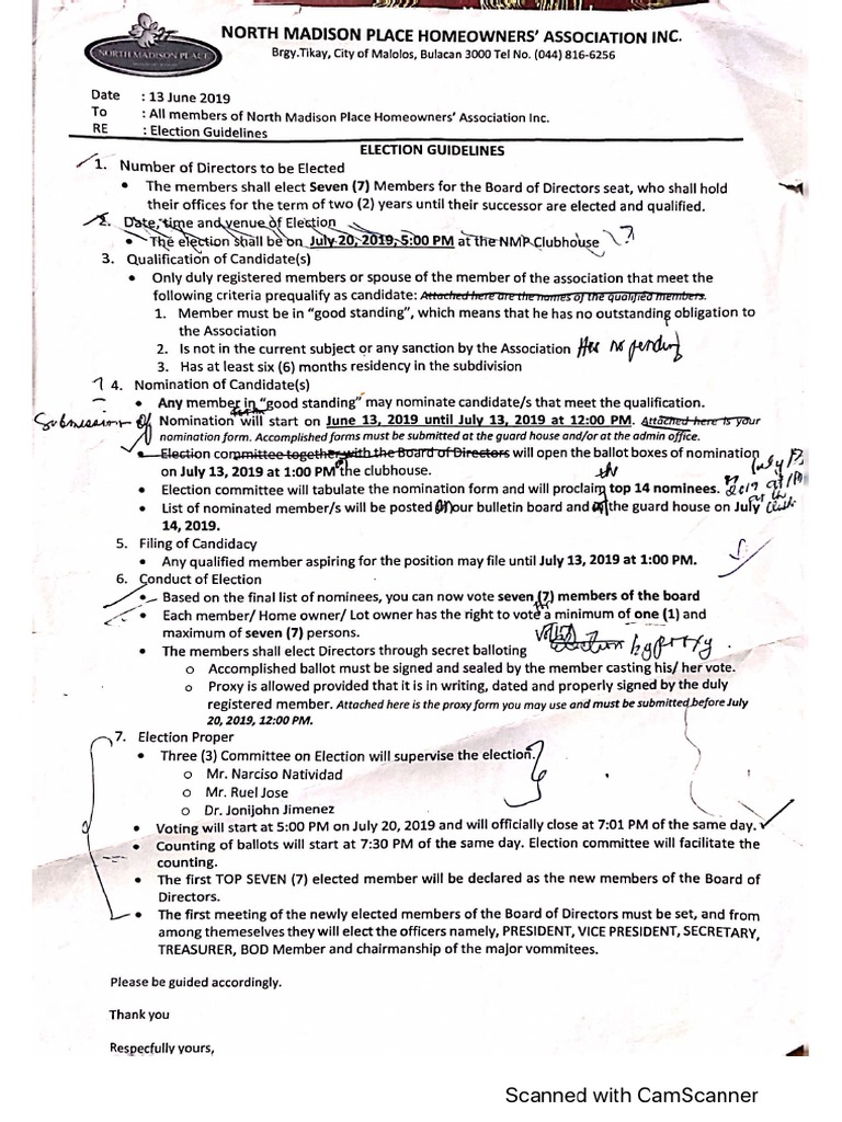 Election Guidelines | PDF