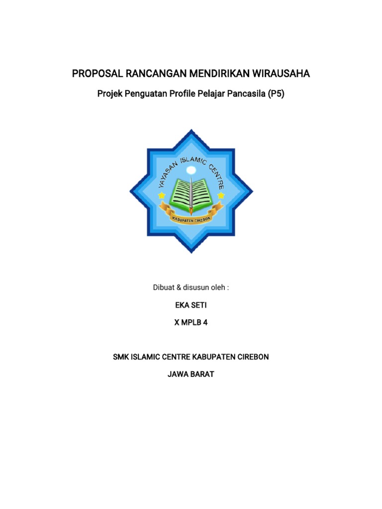 Proposal Rancangan Wirausaha | PDF