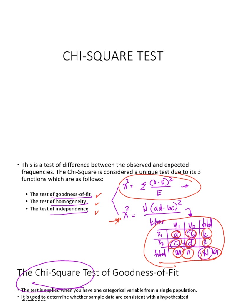 Chi Square Test | PDF