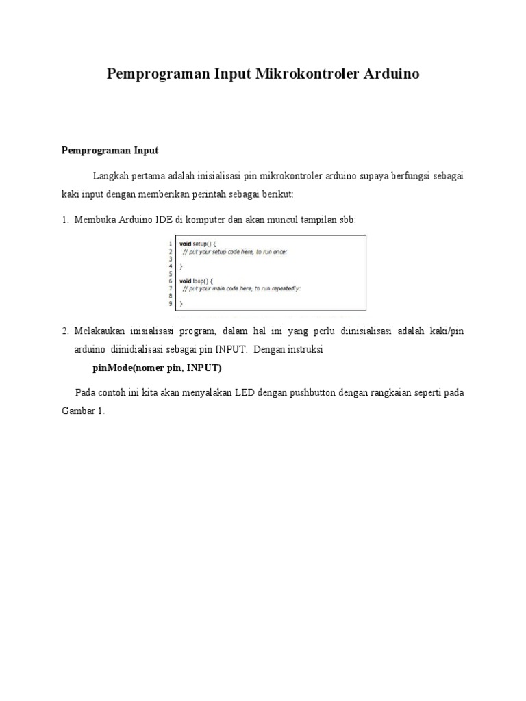 Pemprograman Input Arduino Pdf