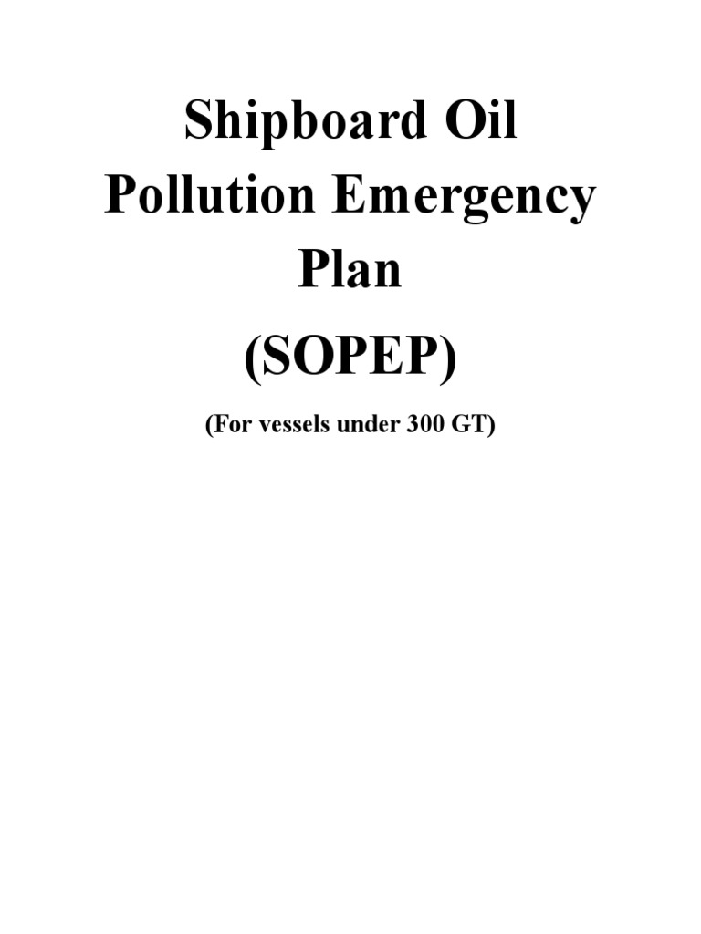 SOPEP Template 2016 | PDF
