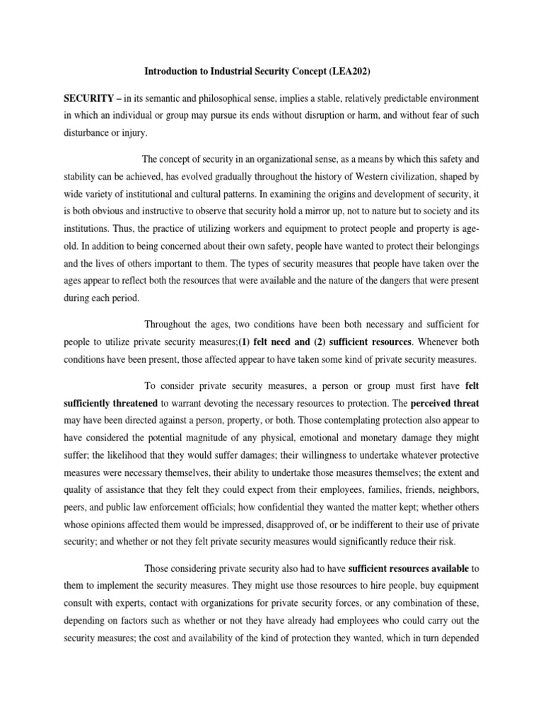 Introduction To Industrial Security Concept | PDF | Computers