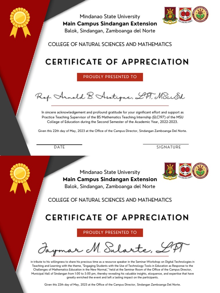 Certif For Vip | PDF | Science