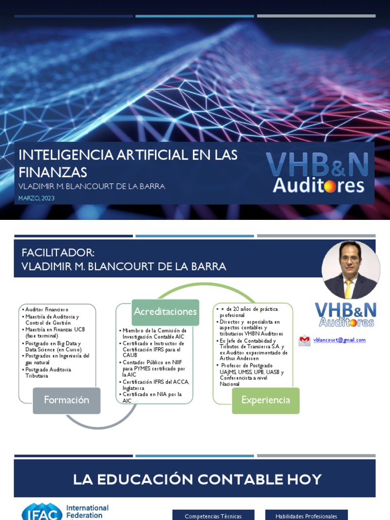 Presentación Inteligencia Artificial en Las Finanzas 2023 | Descargar gratis PDF | Inteligencia ...