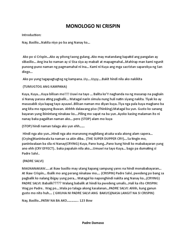 Iskrip Sa Monoogo | PDF