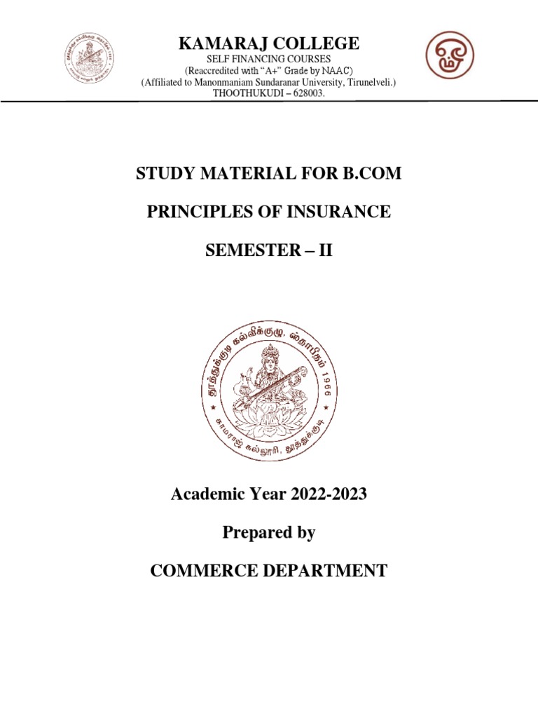 Core Principles of Insurance | PDF | Insurance | Life Insurance