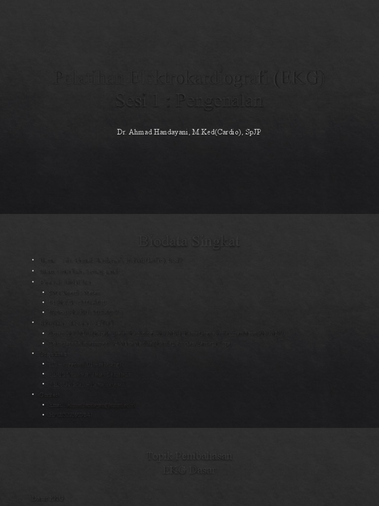 Ws Ekg Sapadokter CH 1 Intro | PDF Ws Ekg Sapadokter CH 1 Intro | PDF