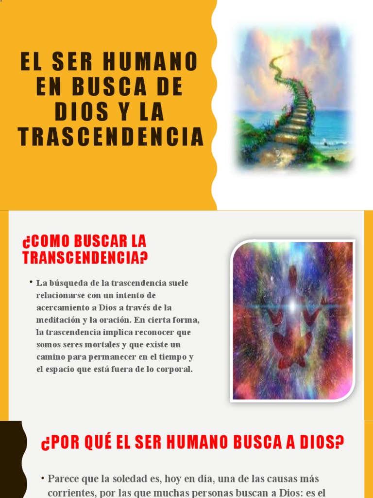 El Ser Humano en Busca de Dios y La Trascendencia | PDF