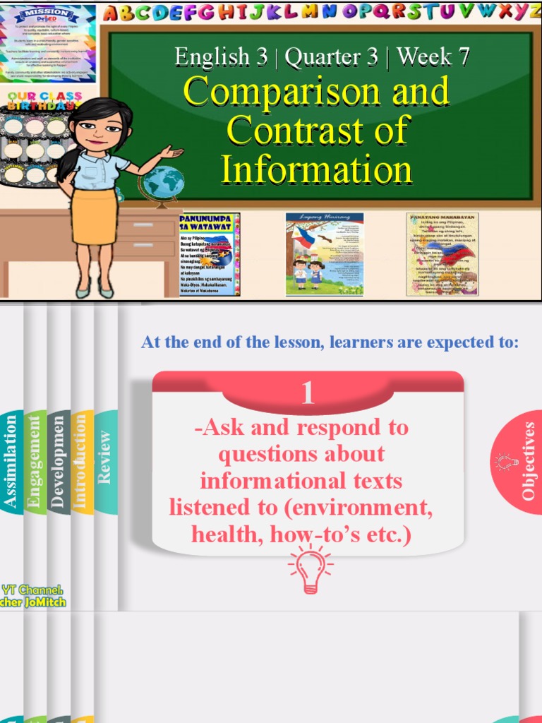 Comparing Informational Texts in English 3 | PDF
