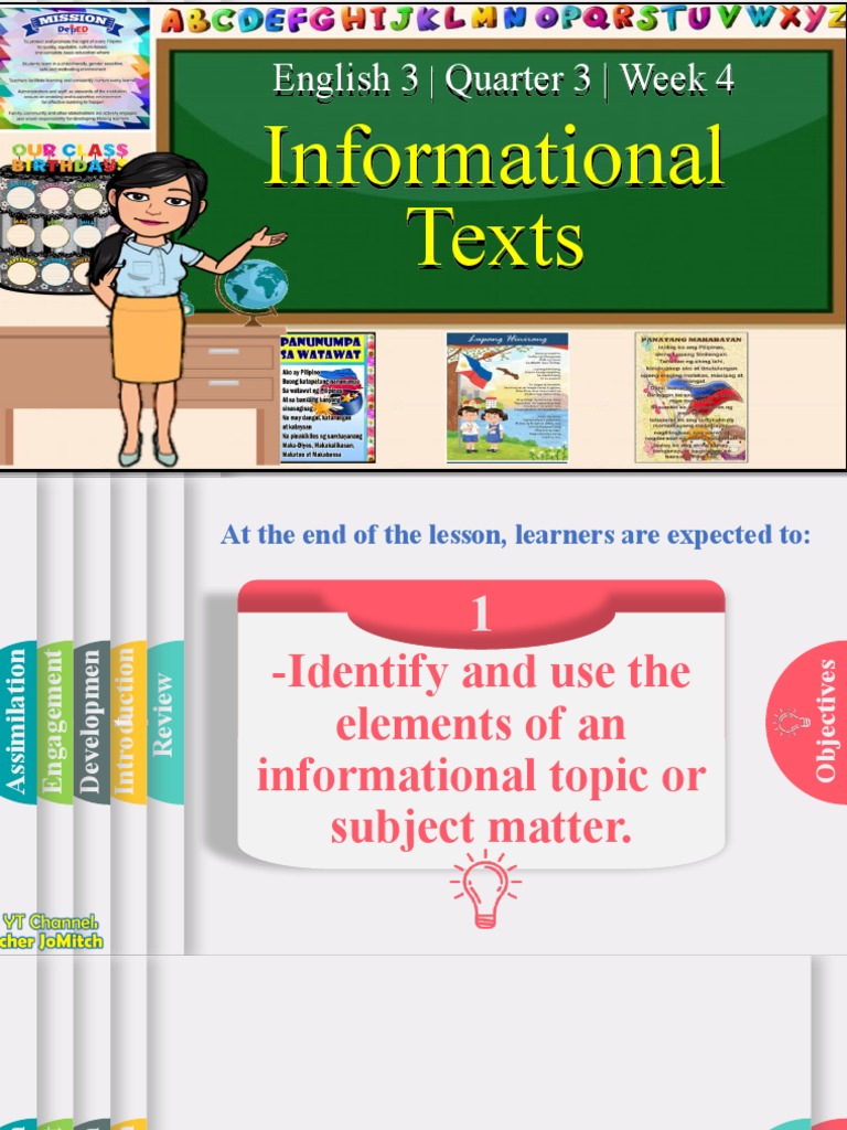 6 English 3 Q3 Week 4 - Informational Text | PDF | Cognition ...
