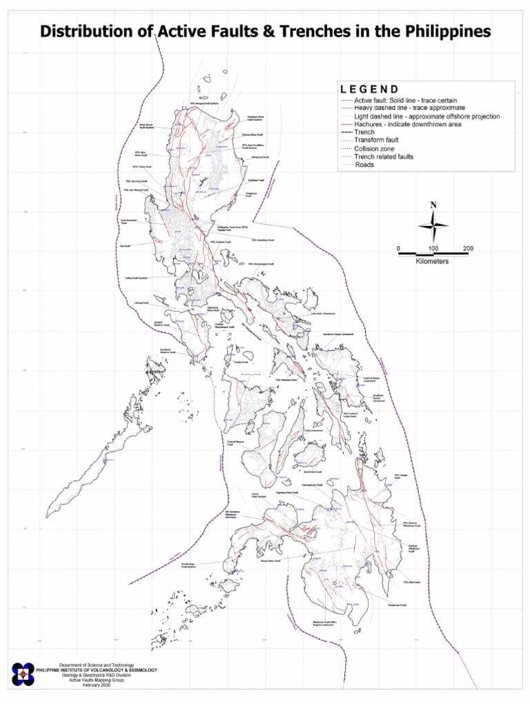 Distribution of Active Faults and Trenches | PDF Distribution of Active Faults and Trenches | PDF