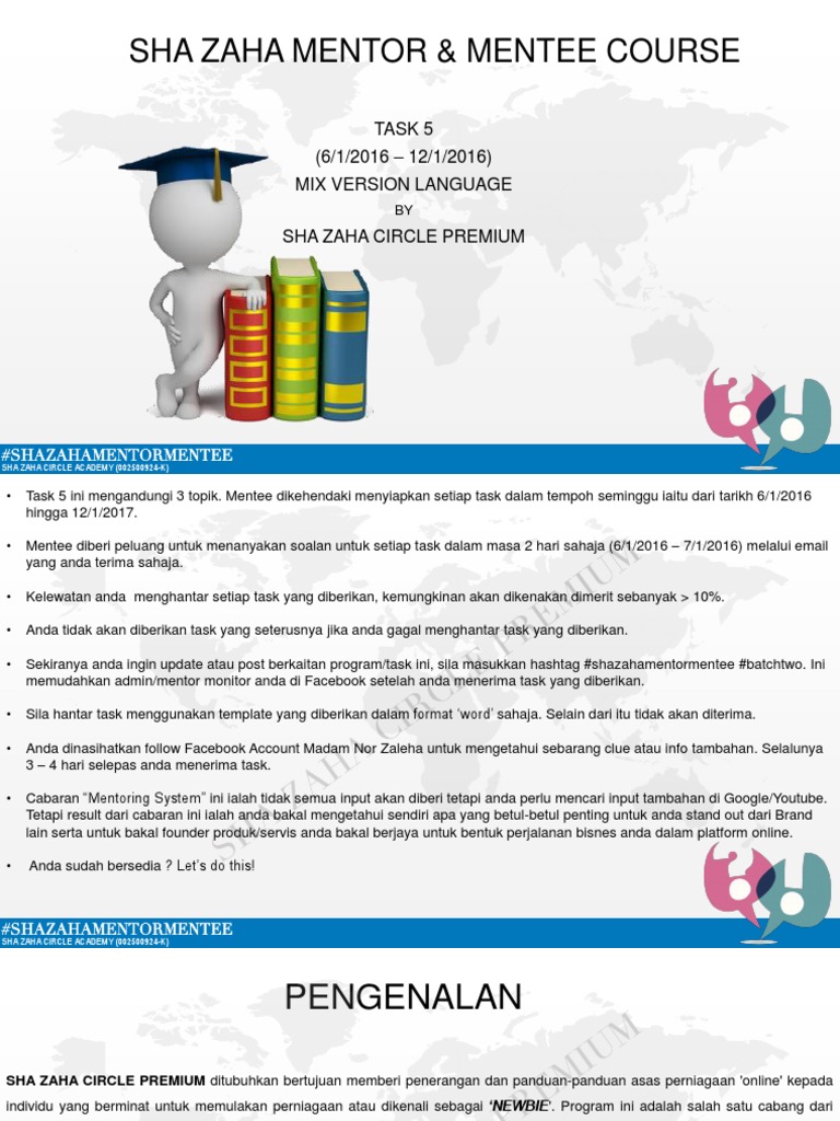 Task 5 - Sha Zaha Mentor Mentee Batch Two | PDF