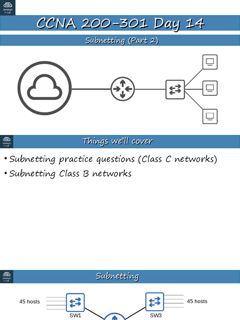 Subnetting Class C and B Networks | PDF | Internet Standards | Internet