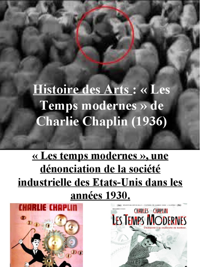 Histoire Des Arts: Les Temps Modernes de Charlie Chaplin (1936) | PDF