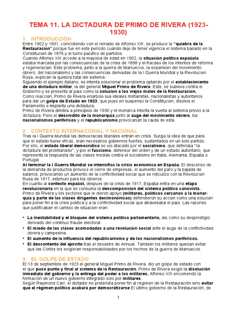 Bloque 11 Selectividad Historia España Andalucía Pdf España