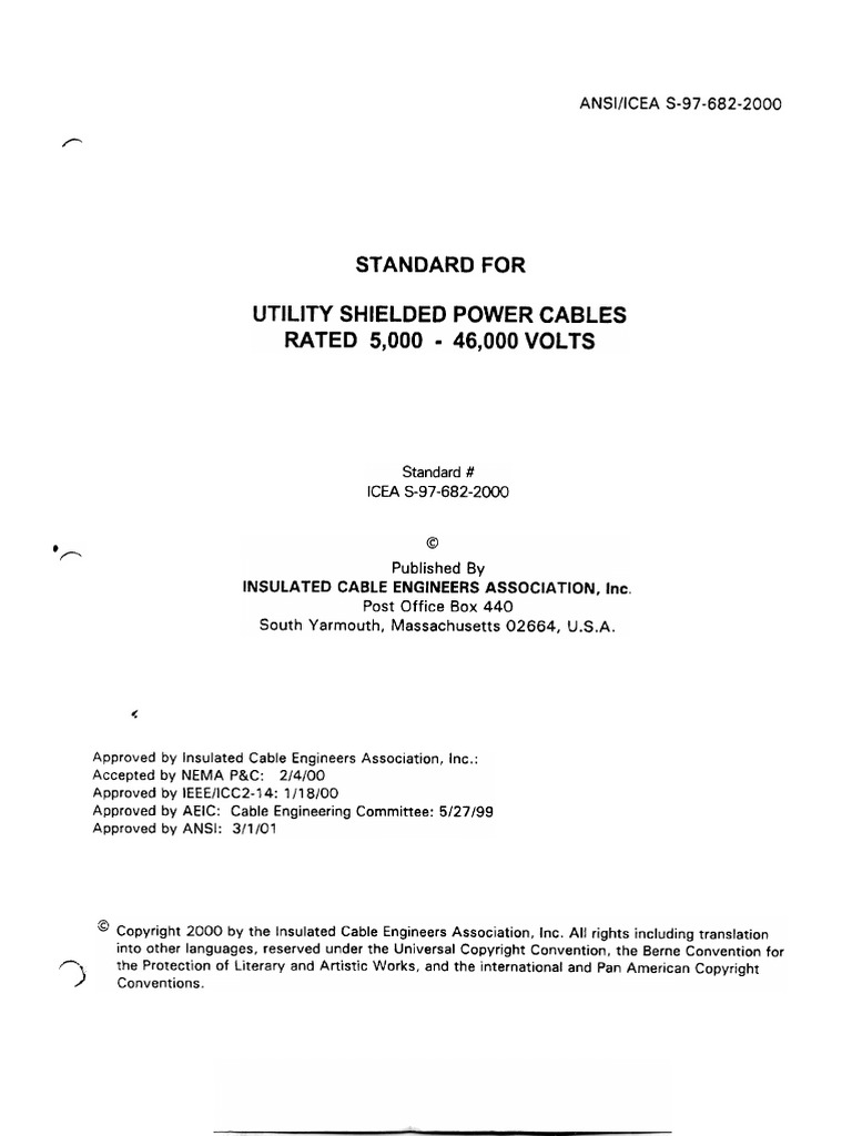 Icea S-97-682-2000 | PDF