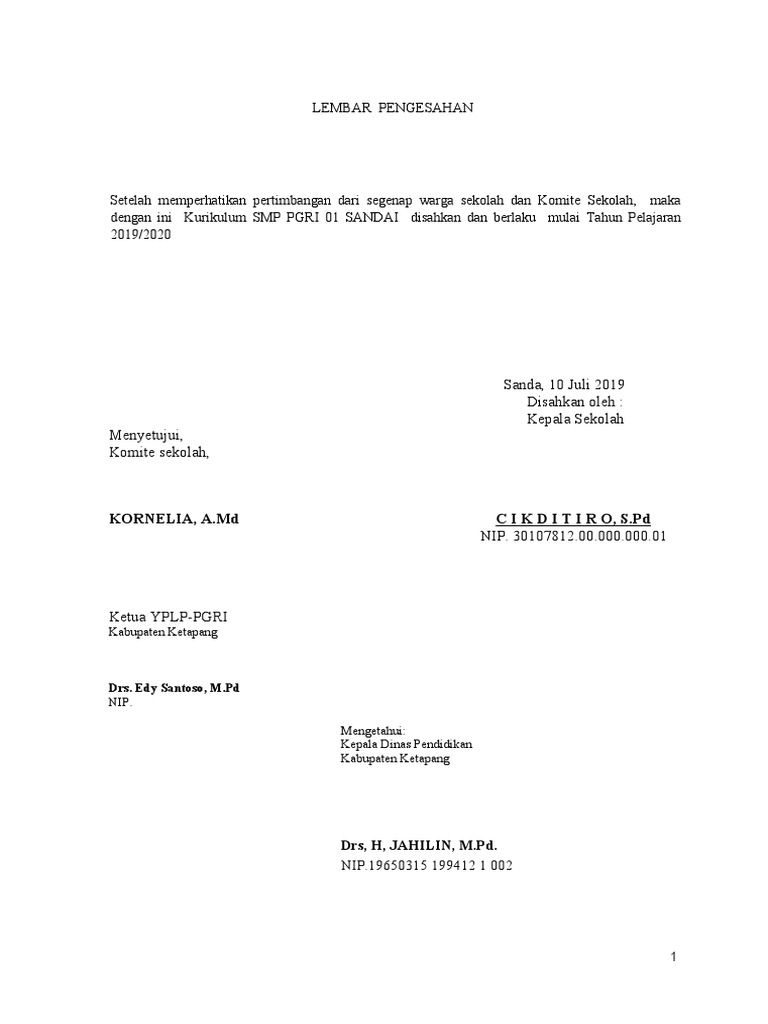 DOKUMEN 1 KTSP_KURIKULUM 2013.2018 | PDF