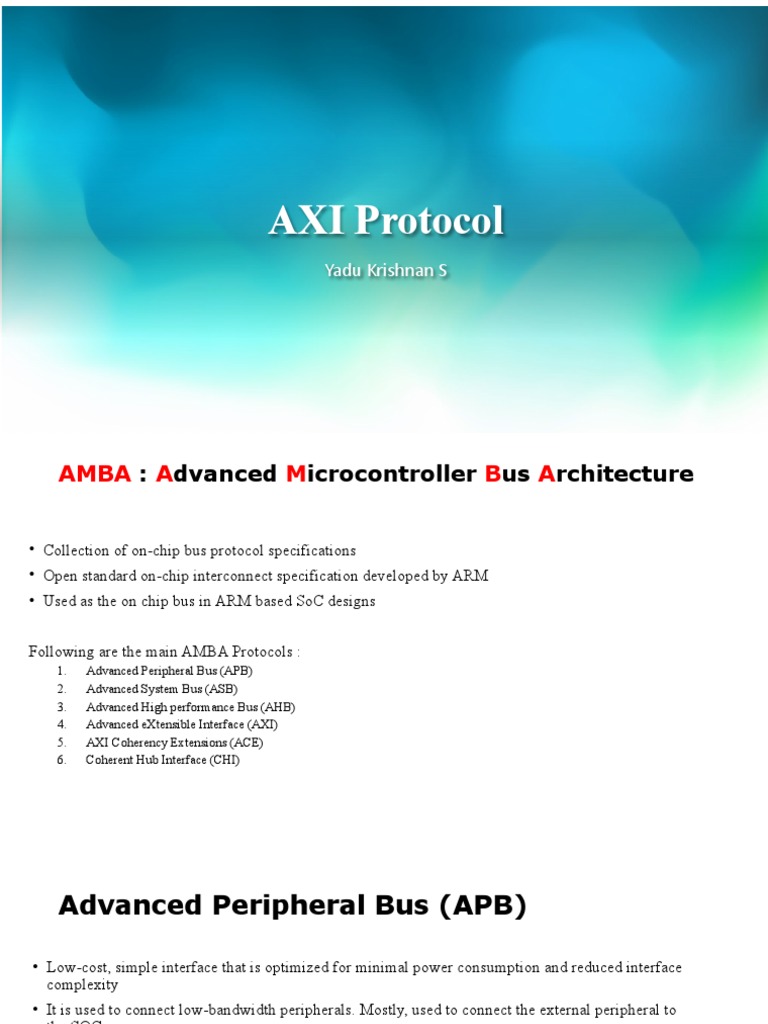 AXI Protocol | PDF