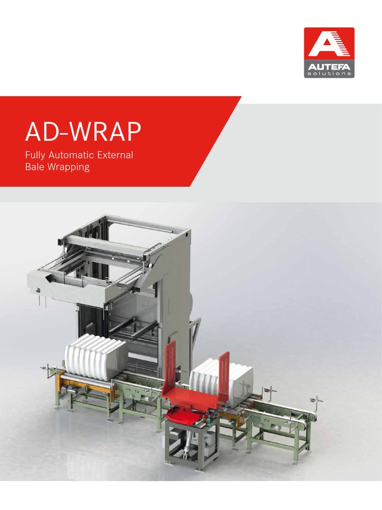 Autefa AD-WRAP Fully Automatic External Bale Wrapping 211122 | PDF