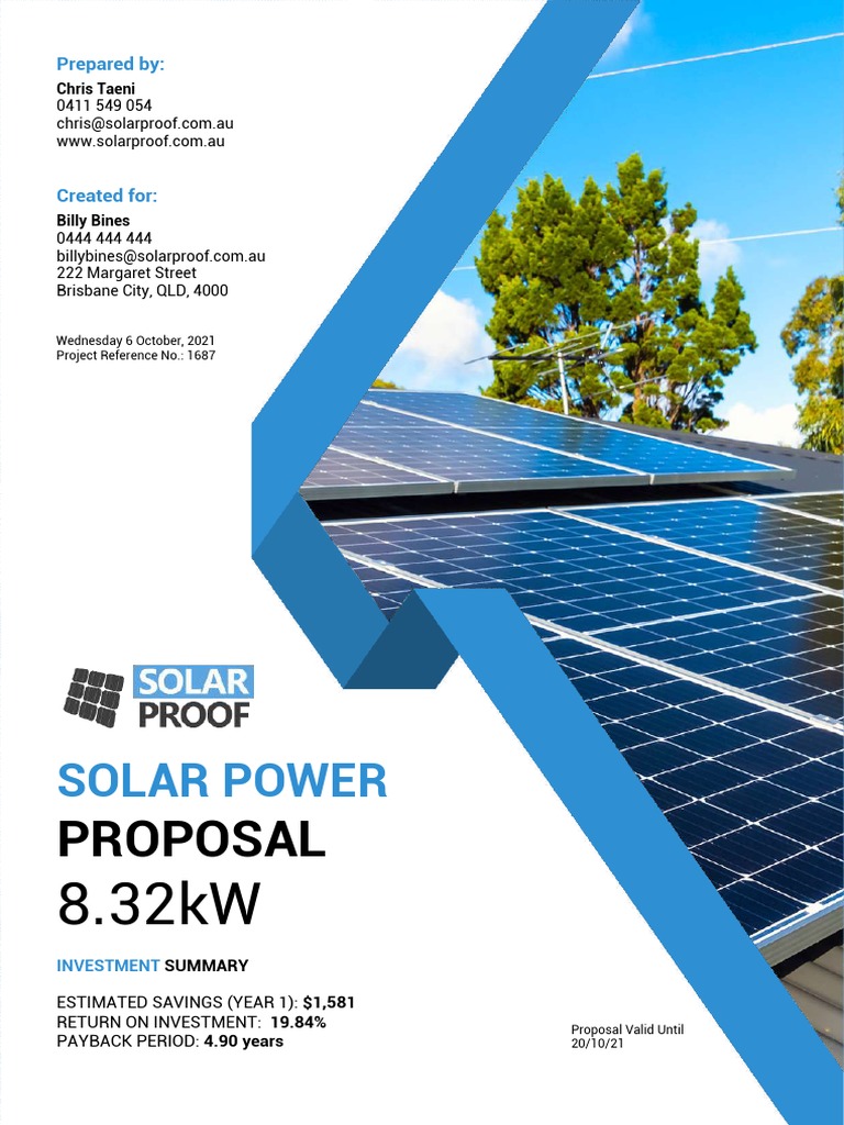 Template 1 Thumb | PDF | Solar Power | Electricity