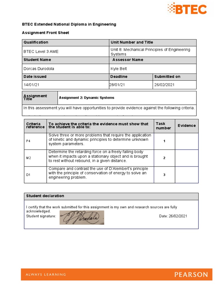 Unit 8 - Assignment 2 - DD | PDF
