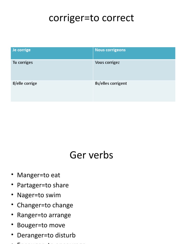 Conjugaison des verbes en -ger et -cer | PDF | Arts du langage et ...