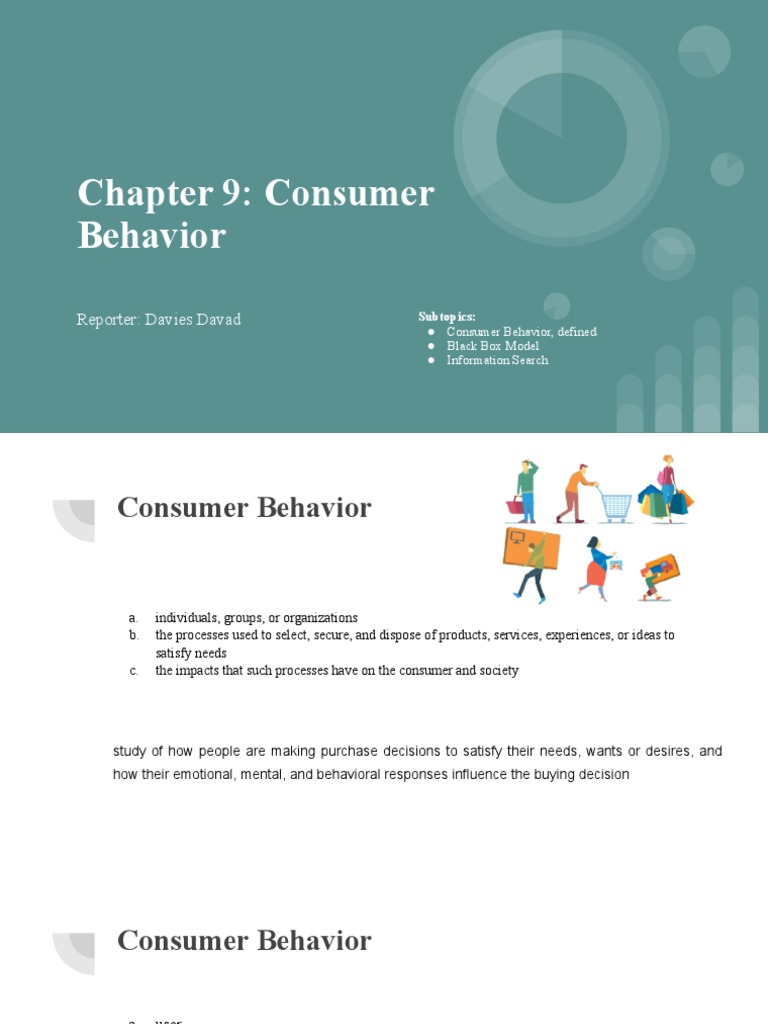 Chapter 9 Consumer Behavior | PDF