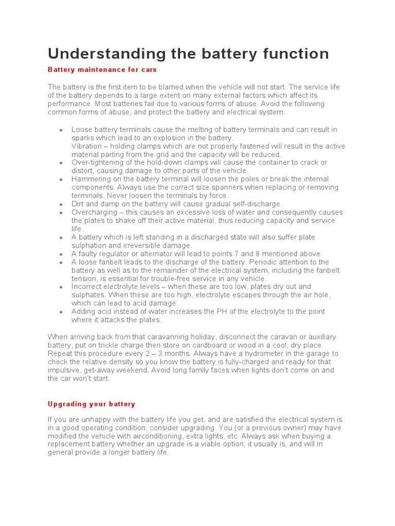 Understanding The Battery Function | PDF | Physical Quantities | Nature